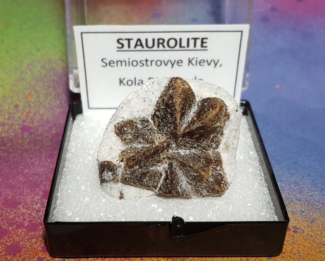 Rare Large STAUROLITE Natural Crystal Cross Mineral Specimen - Etsy