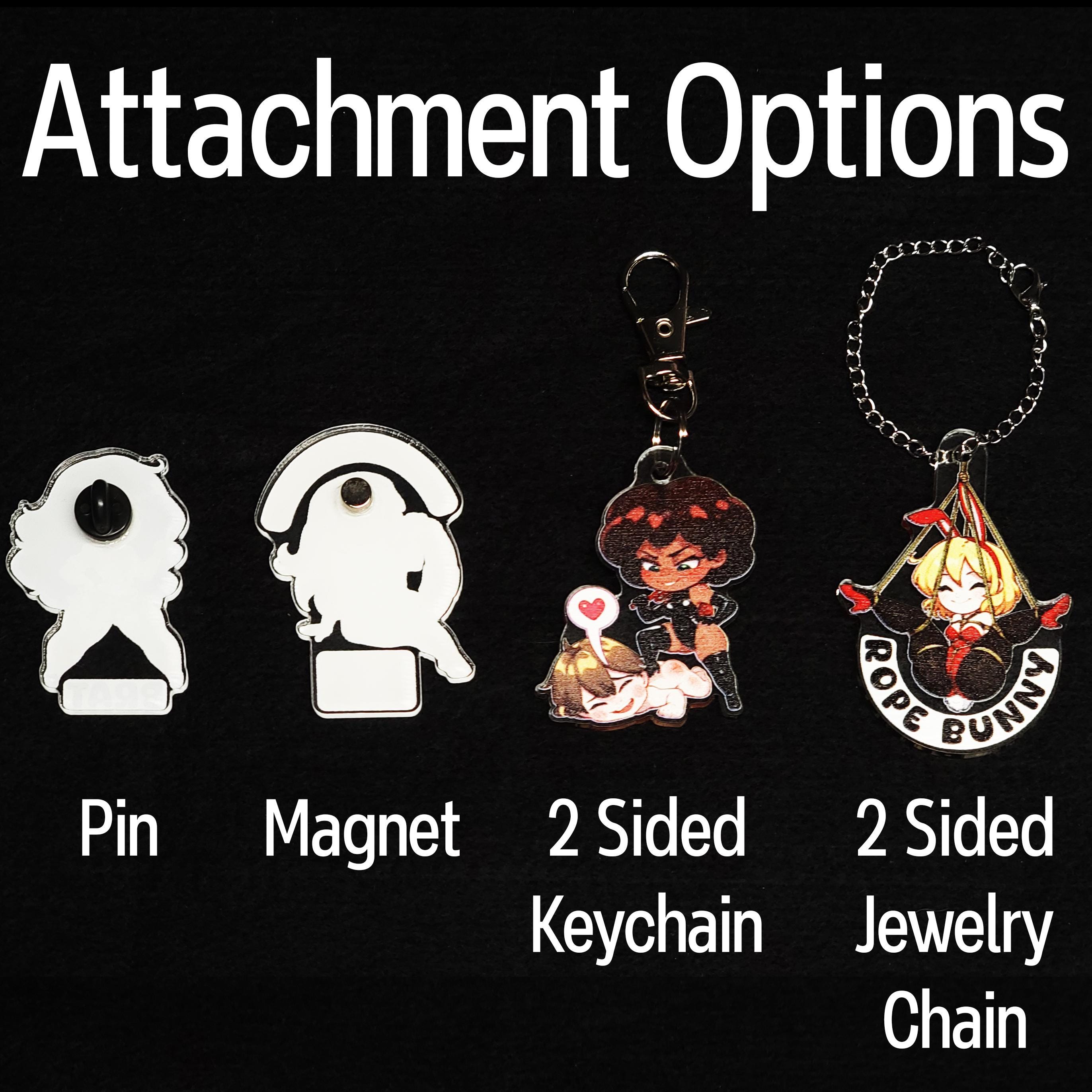 Throat G.O.A.T. Acrylic Charm - Oral Satyr Kinky Key Chain Pin Badge Magnet Fetish Sexy Cute ...