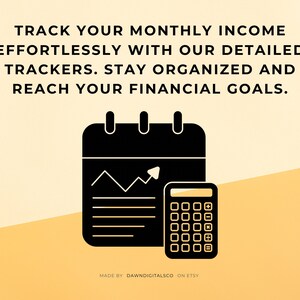 Monthly Income Tracker, Monthly Income Log, Income Record Sheet, Track ...