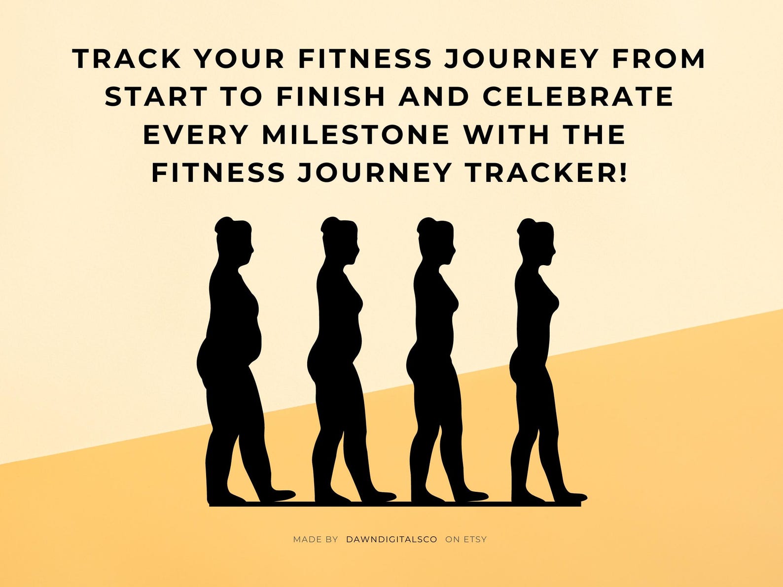 Fitness Journey Tracker, Fit Progress, Body Log, Exercise Plan, Digital ...