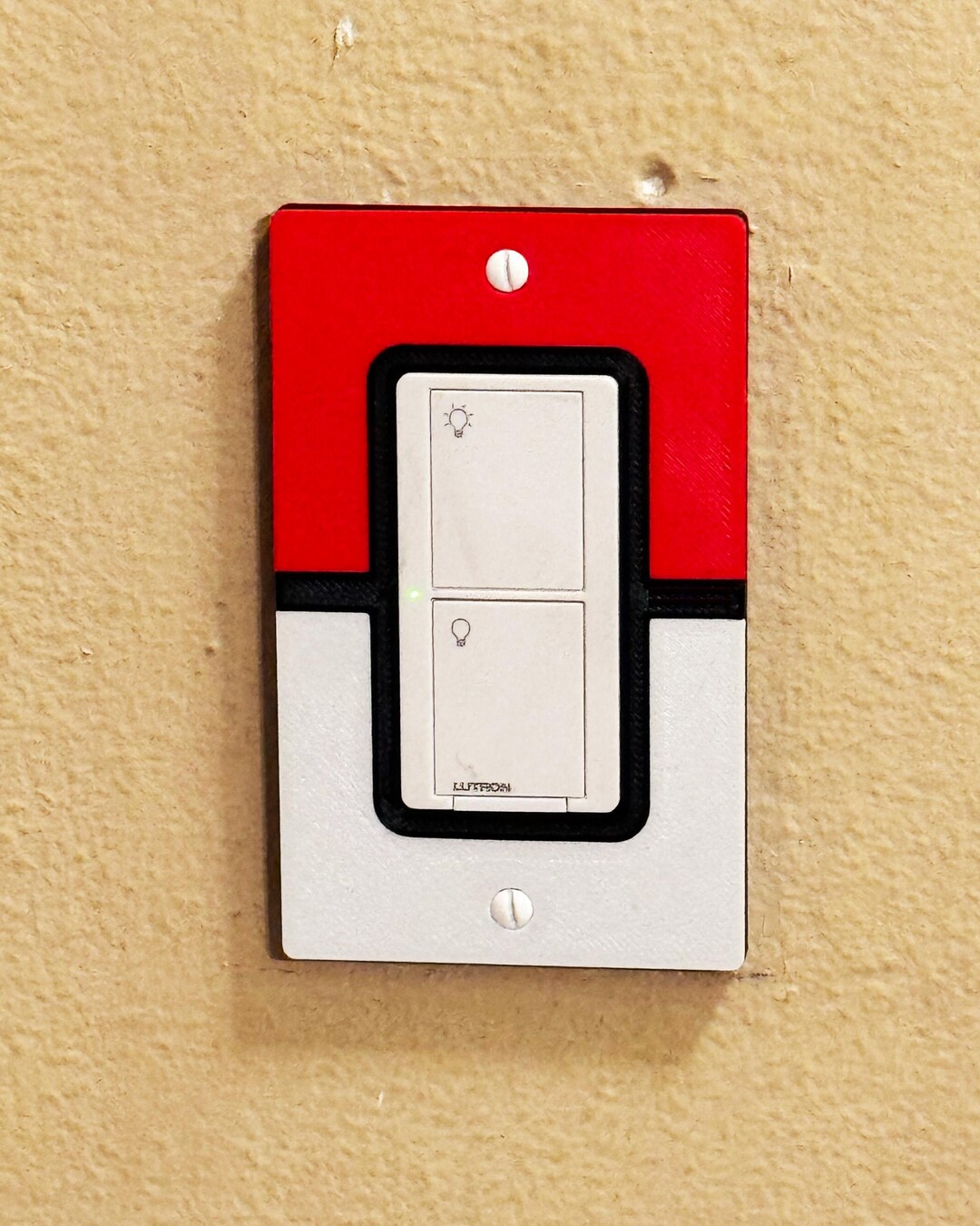Pokeball Light Switch Cover | Pokemon Gaming Room Decor | Kids Bedroom ...