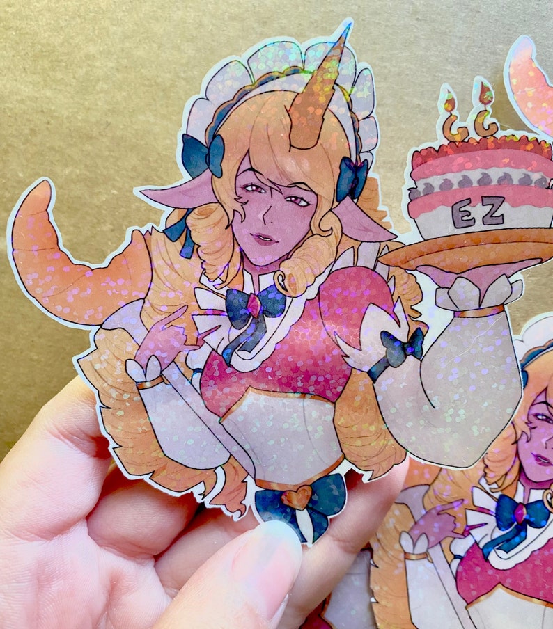 League of Legends Cafe Cuties Soraka GG EZ Sticker - Etsy