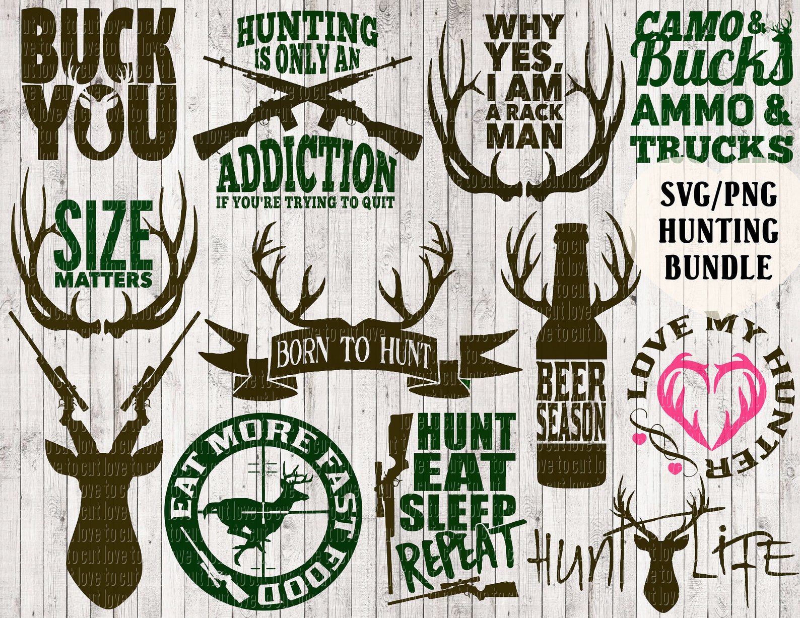 Buck You Svg Buck Svg Deer Svg Hunting Svg Antler Svg - Etsy Canada