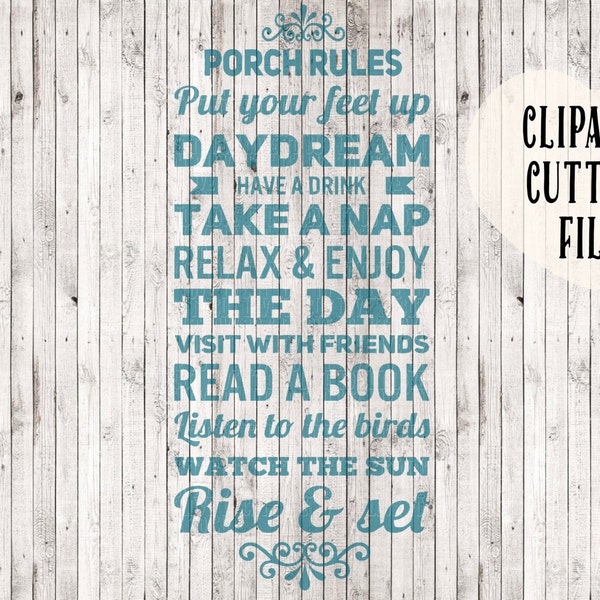Porch Rules Sign - Etsy