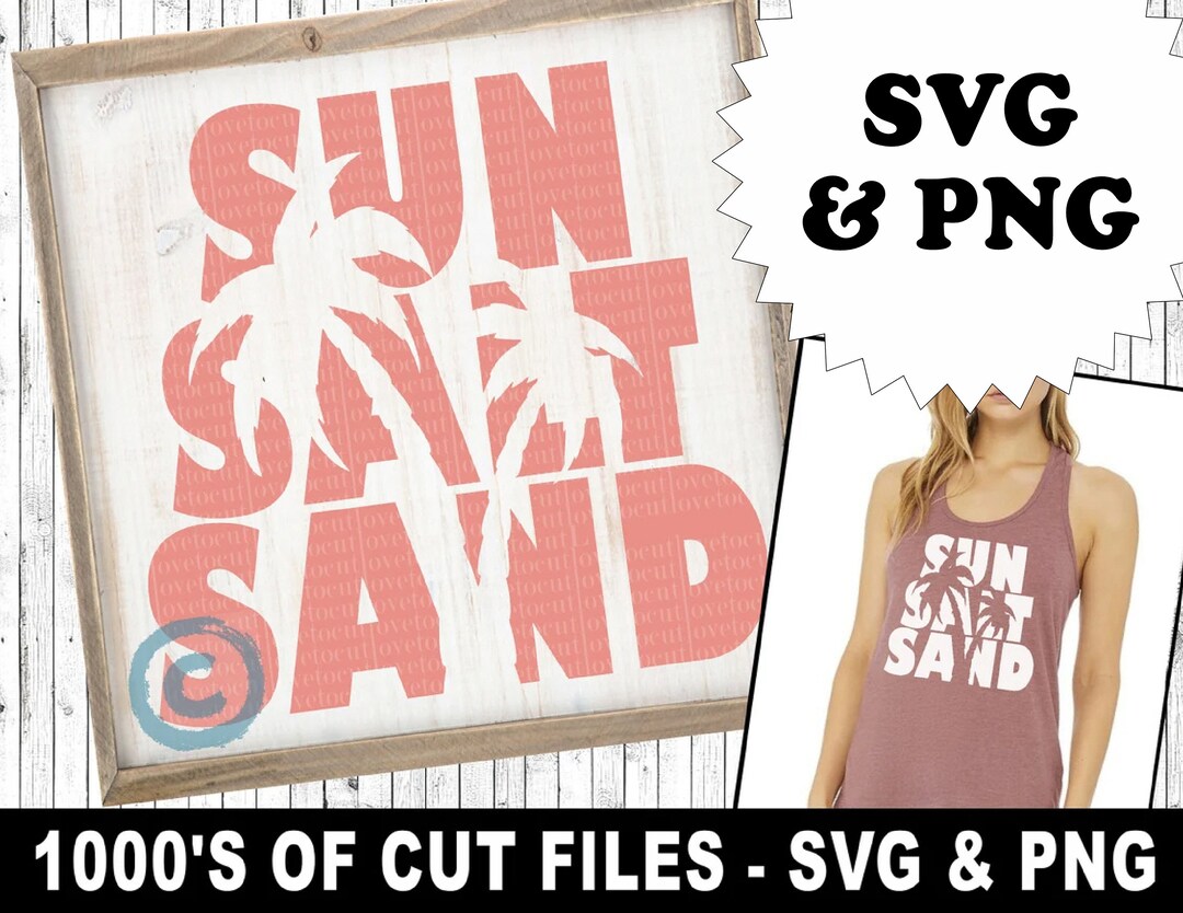 Sun Salt Sand Svg Beach Vacation Svg Beach Svg Saying - Etsy