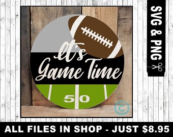 Door Hanger Svg Football - Etsy