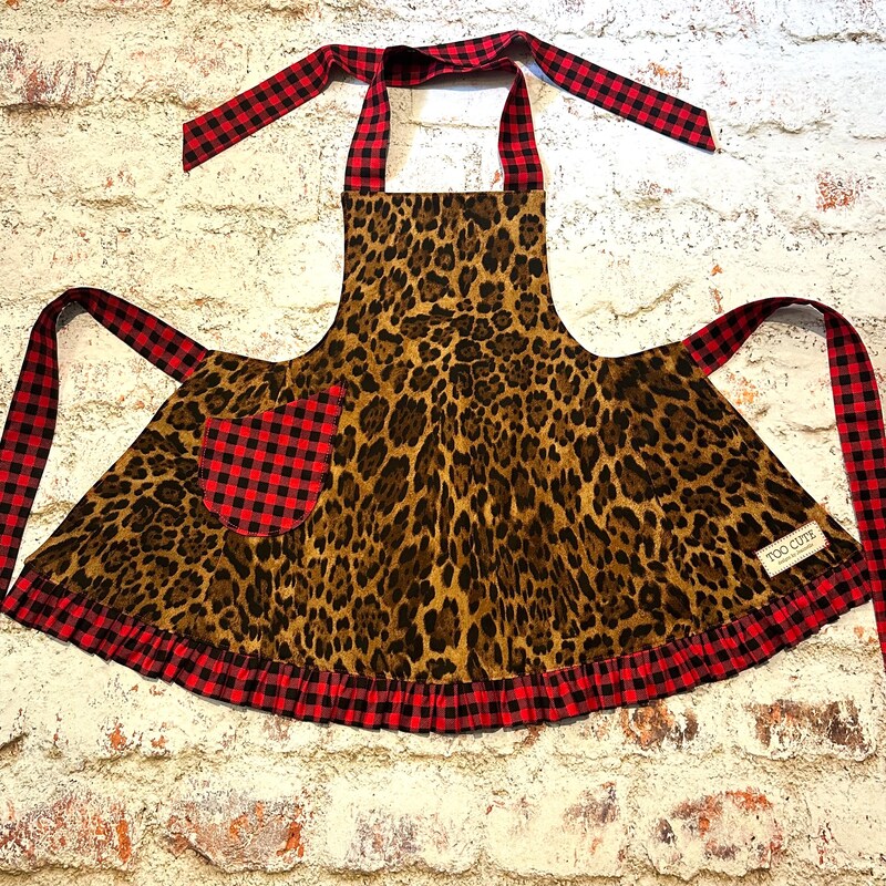 Leopard Apron - Etsy