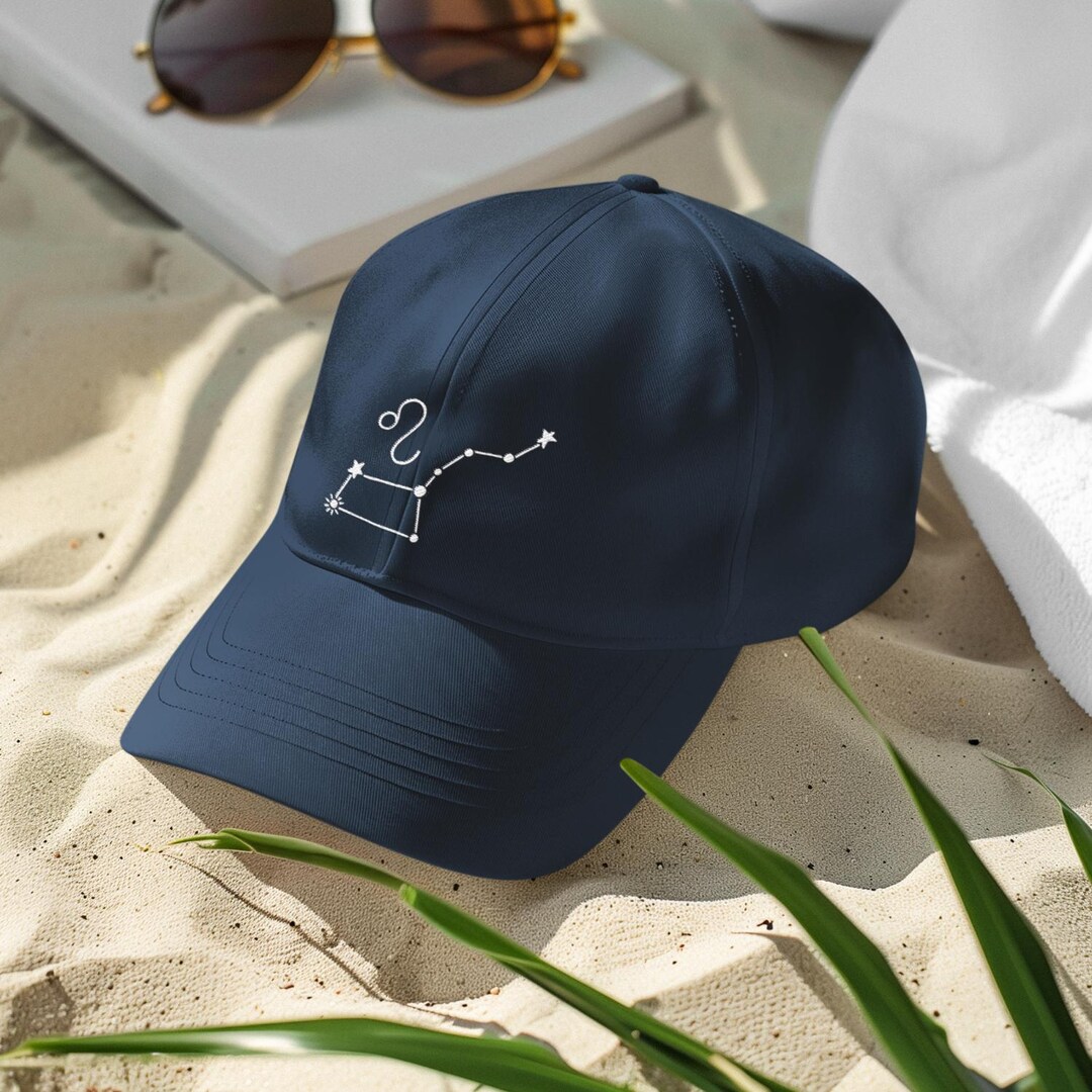 Zodiac Sign Hat, Embroidered Constellation and Symbol Design, 12 ...