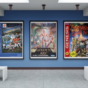 Arcade Wall Art, Sega Genesis Games Posters Pack, Retro Gaming Posters ...