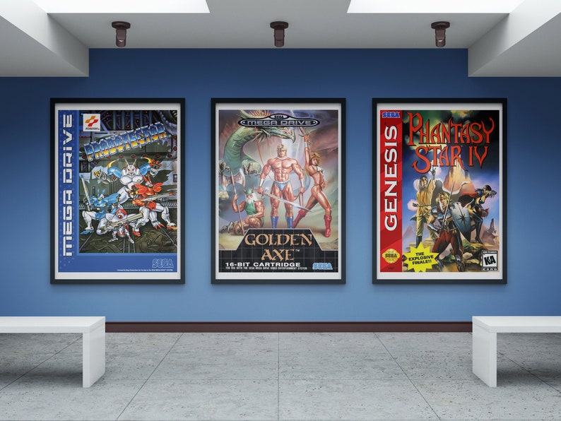 Arcade Wall Art, Sega Genesis Games Posters Pack, Retro Gaming Posters ...