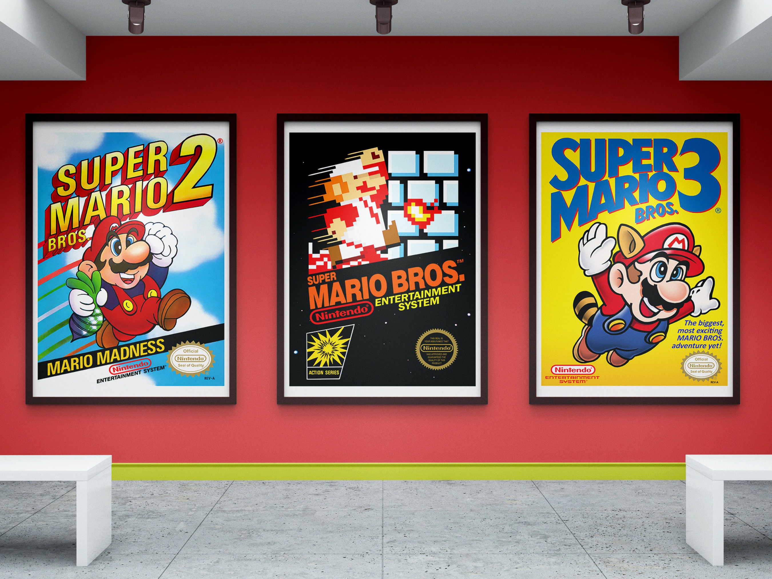 Arcade Wall Art, NES Games Posters Pack, Retro Gaming Posters, Wall Art ...