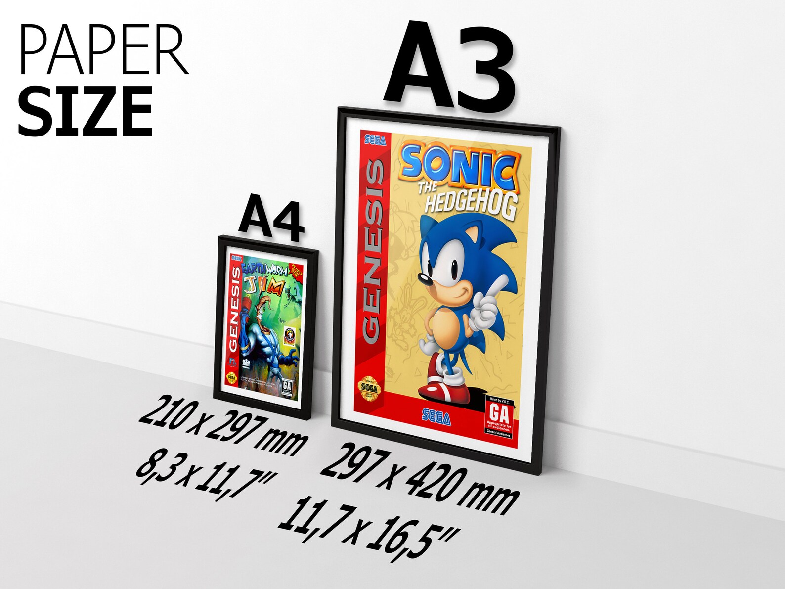 Arcade Wall Art, Sega Genesis Games Posters Pack, Retro Gaming Posters ...