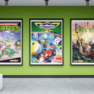 Arcade Wall Art, NES Games Posters Pack, Retro Gaming Posters, Wall Art ...