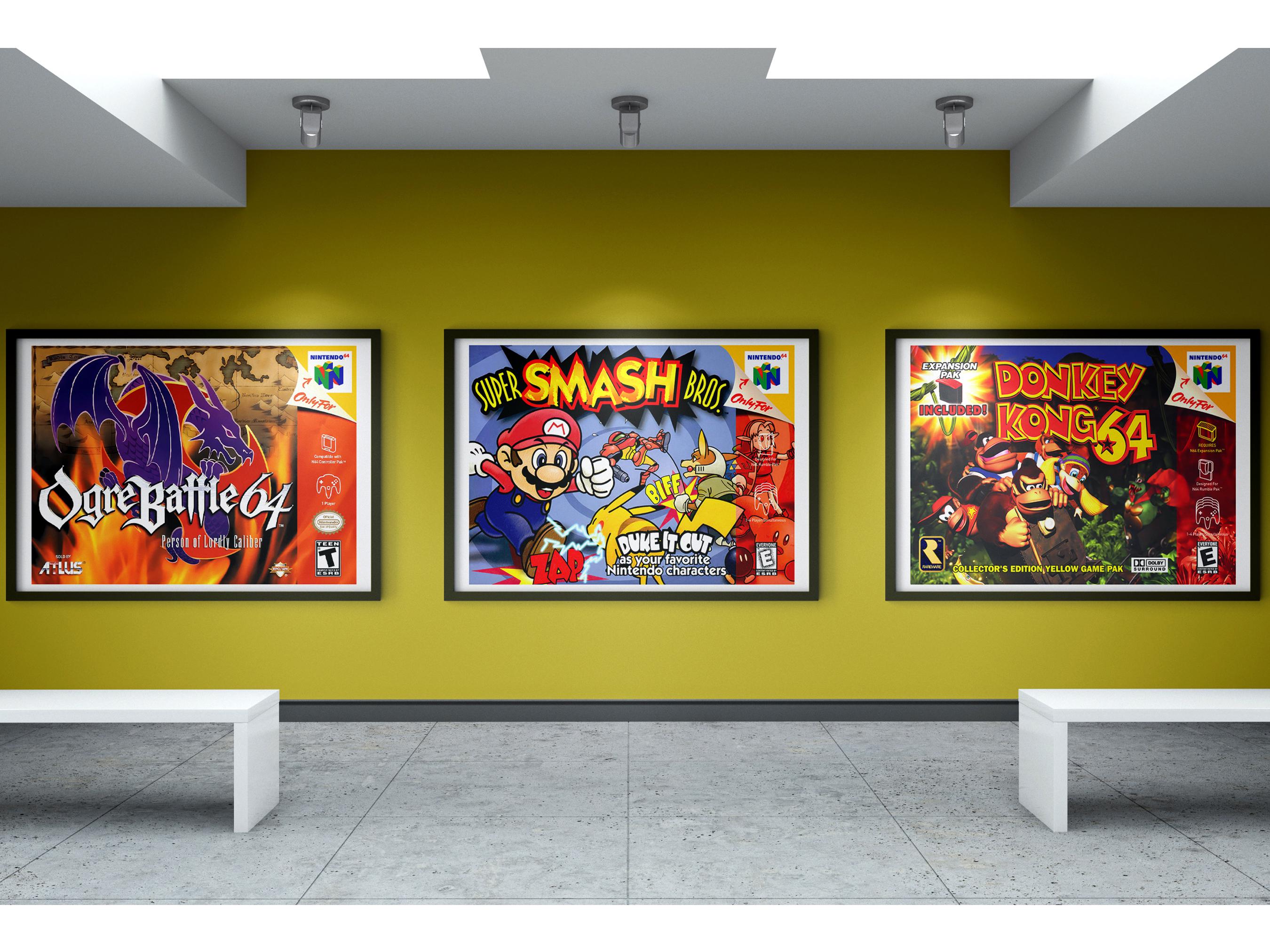 Arcade Wall Art, N64 Games Posters Pack, Retro Gaming Posters, Wall Art ...