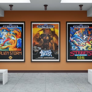 Arcade Wall Art, Sega Genesis Games Posters Pack, Retro Gaming Posters ...