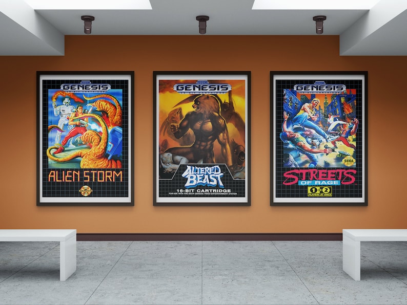 Arcade Wall Art, Sega Genesis Games Posters Pack, Retro Gaming Posters ...