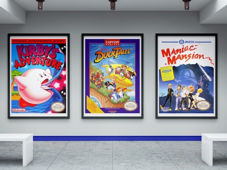 Arcade Wall Art, NES Games Posters Pack, Retro Gaming Posters, Wall Art ...