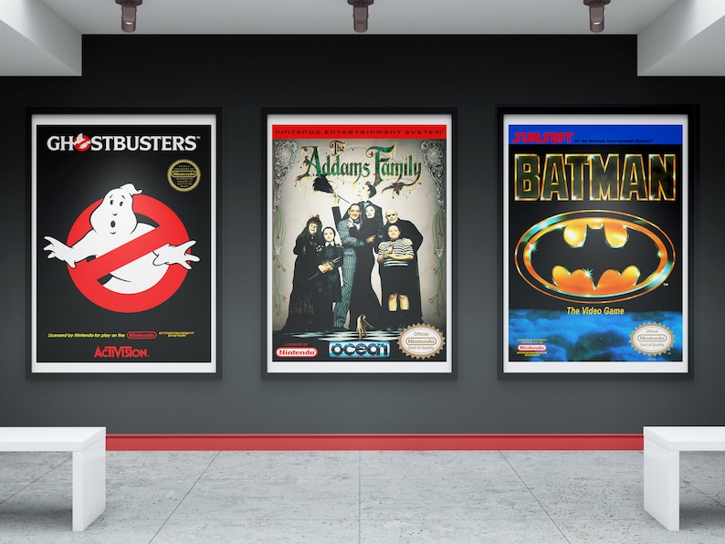Arcade Wall Art, NES Games Posters Pack, Retro Gaming Posters, Wall Art ...