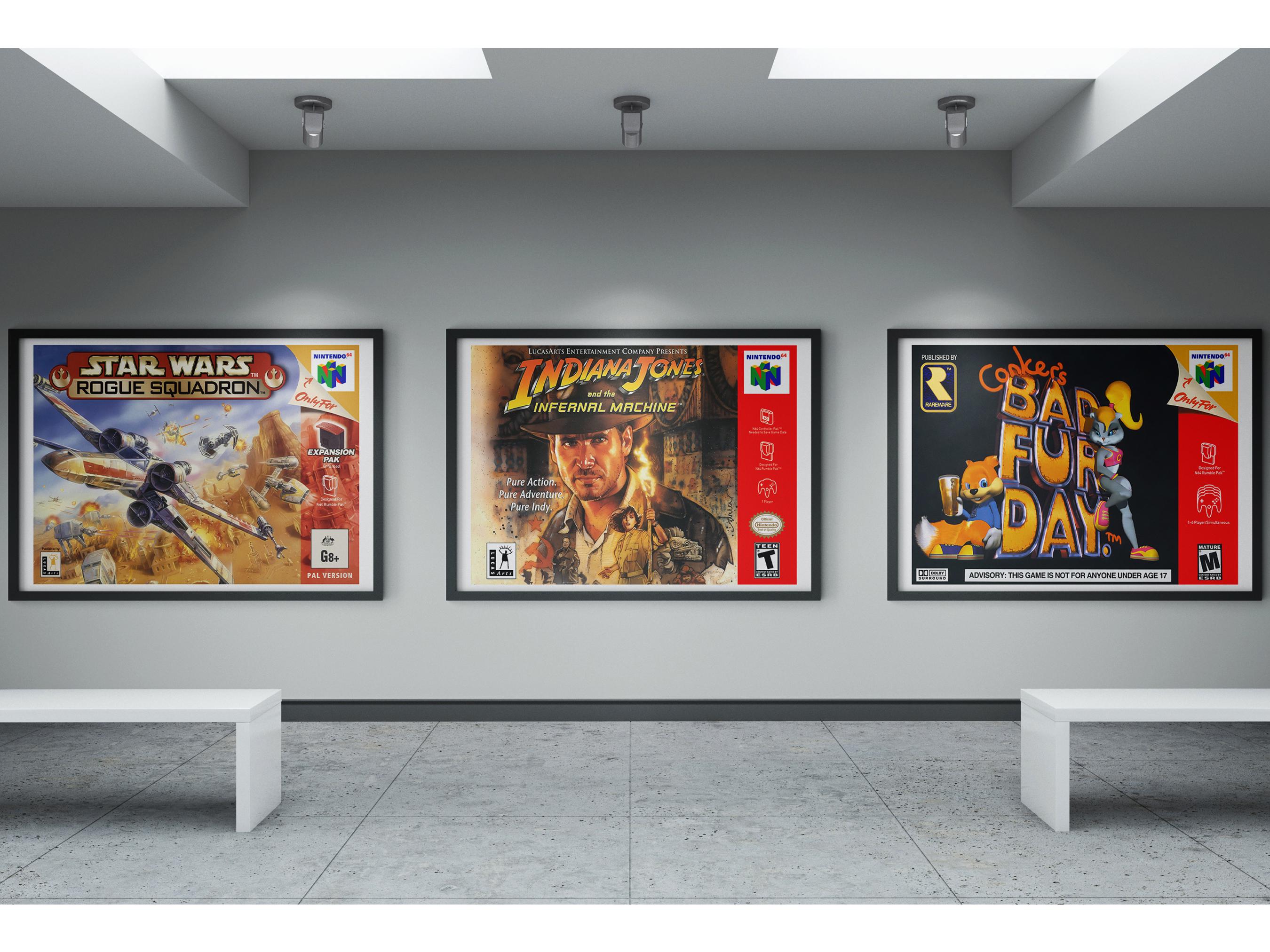 Arcade Wall Art, N64 Games Posters Pack, Retro Gaming Posters, Wall Art ...