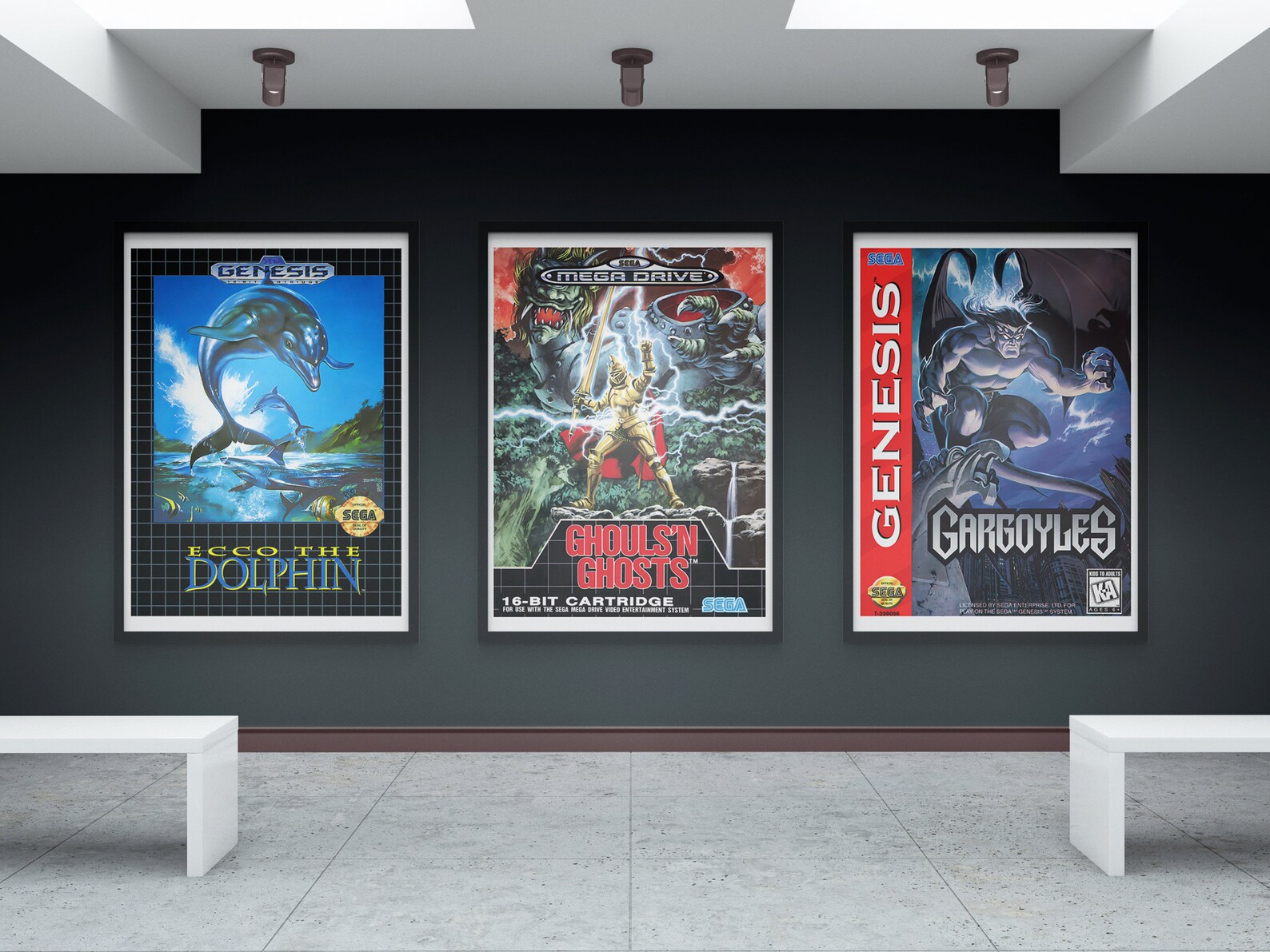 Arcade Wall Art, Sega Genesis Games Posters Pack, Retro Gaming Posters ...
