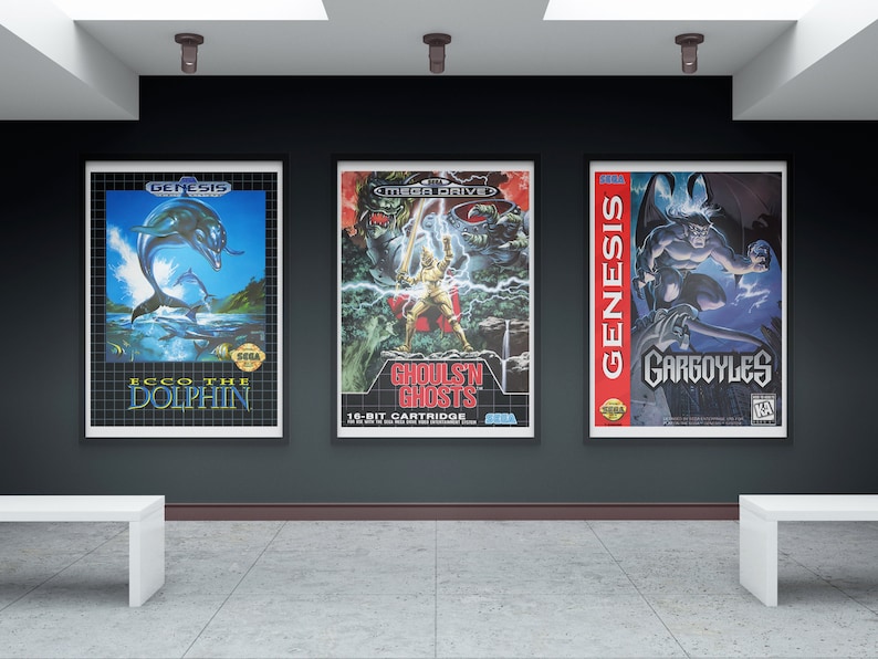 Arcade Wall Art, Sega Genesis Games Posters Pack, Retro Gaming Posters ...