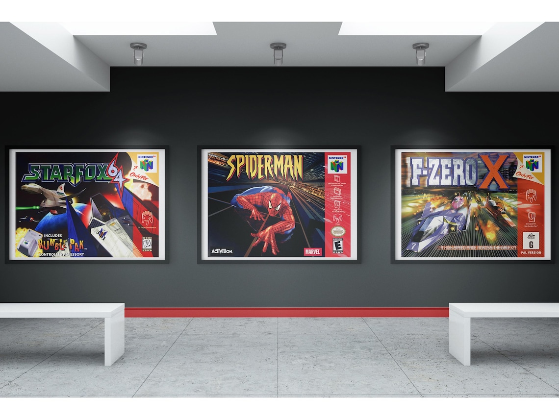 Arcade Wall Art, N64 Games Posters Pack, Retro Gaming Posters, Wall Art ...