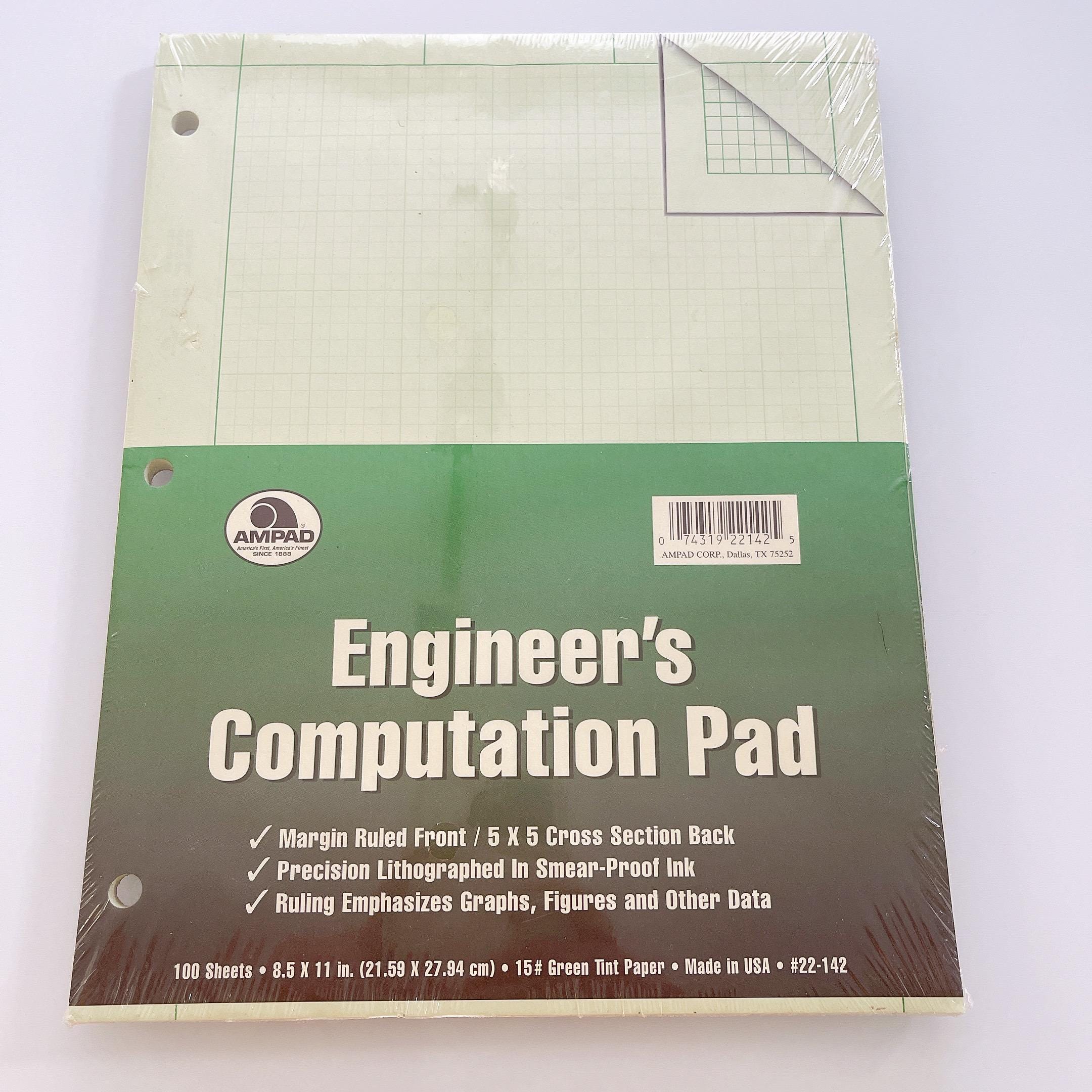 Vintage Engineers Computation Pad - Etsy
