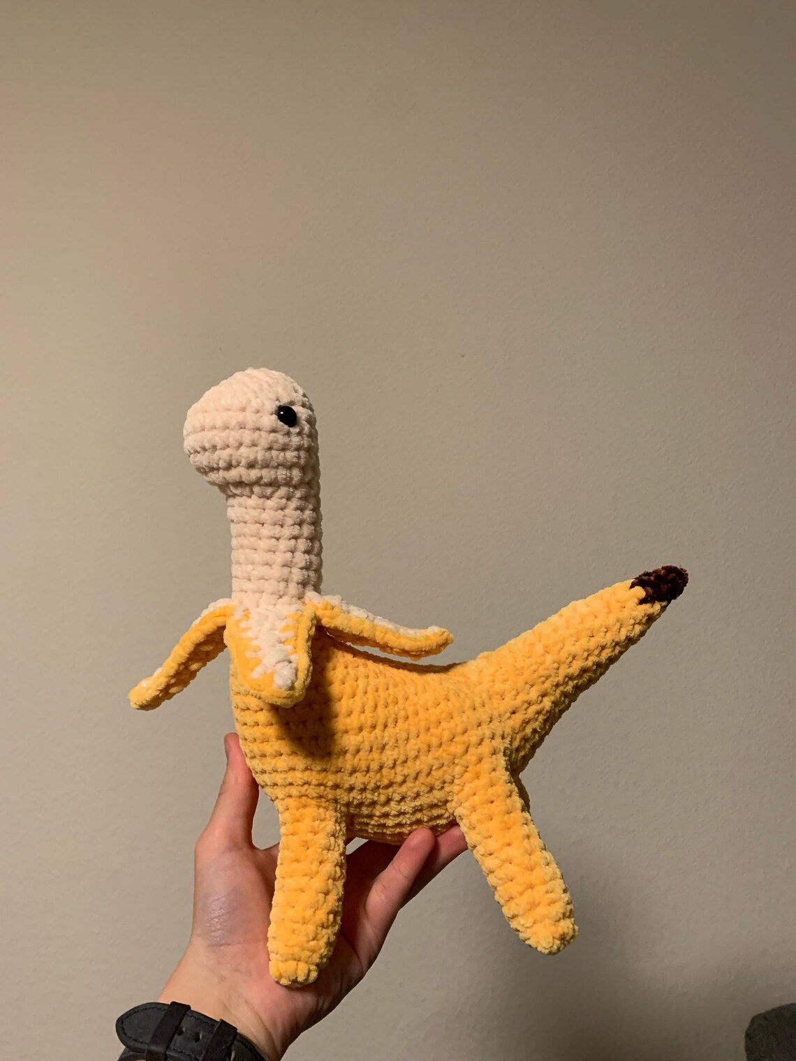 Bananasaurus Crochet Amigurumi Plush Toy - Etsy