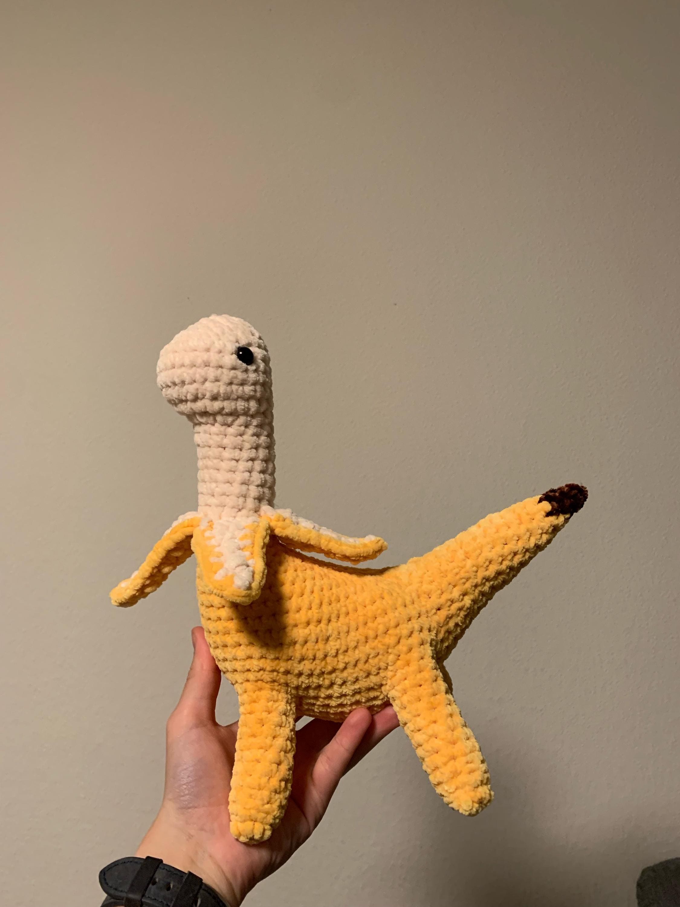 Bananasaurus Crochet Amigurumi Plush Toy - Etsy
