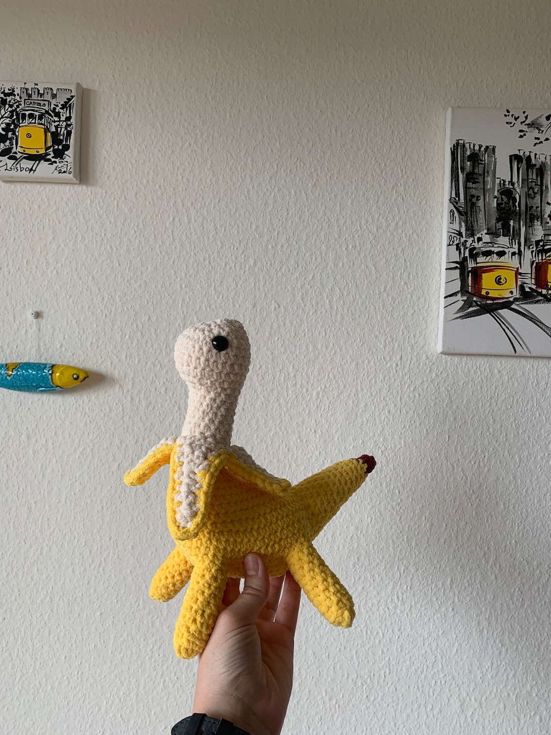 Bananasaurus Crochet Amigurumi Plush Toy - Etsy