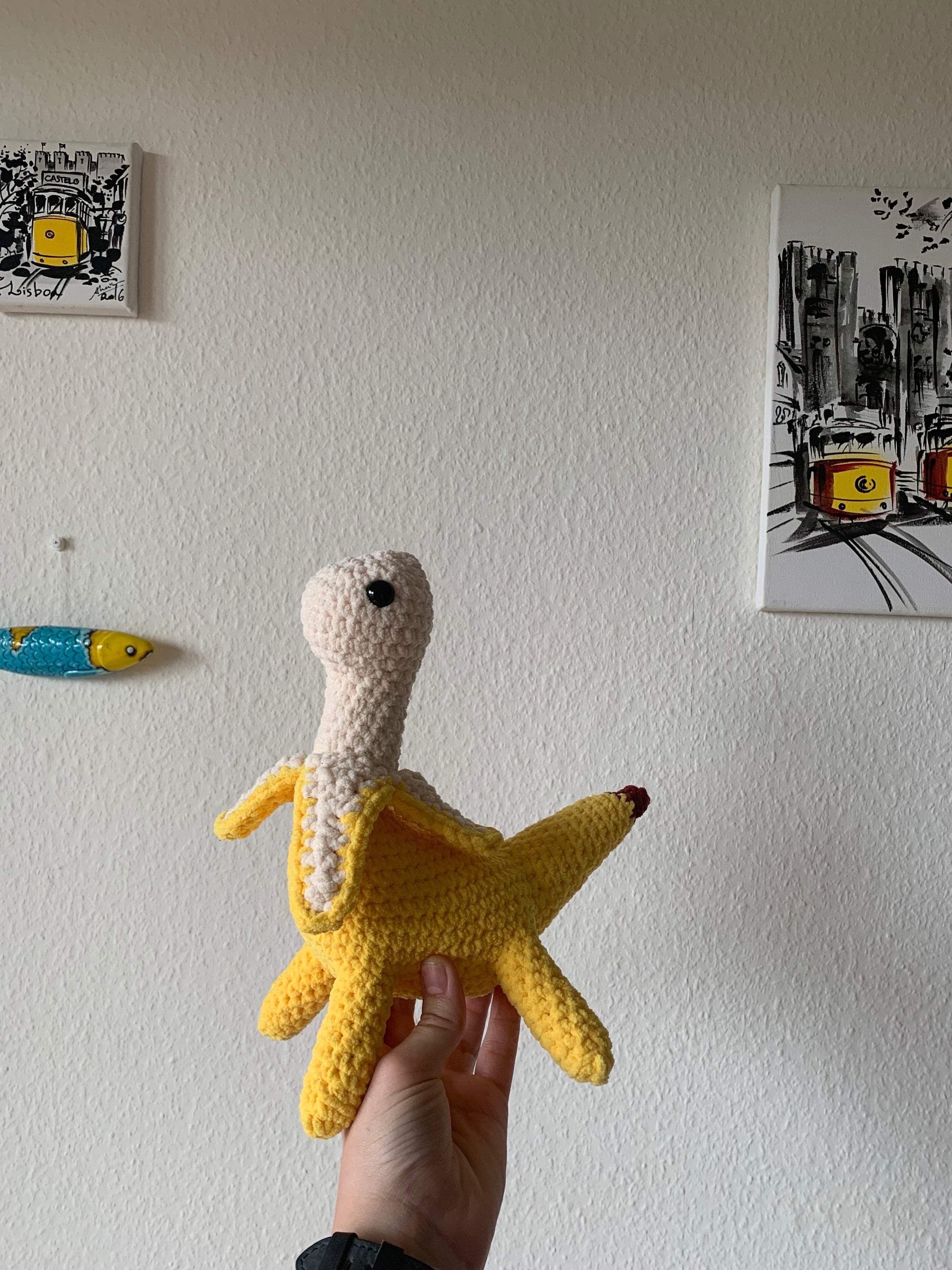 Bananasaurus Crochet Amigurumi Plush Toy - Etsy