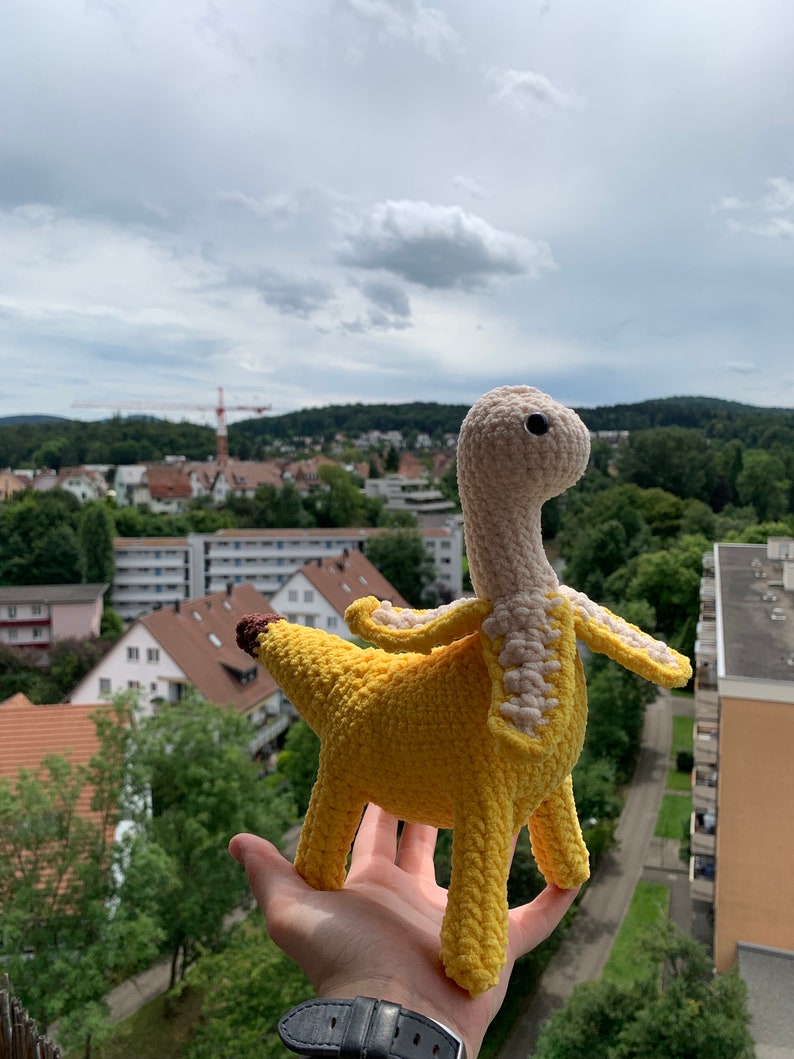 Bananasaurus Crochet Amigurumi Plush Toy - Etsy