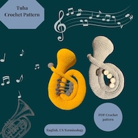 PATTERNS PDF Brass Instruments Amigurumi Pattern Set With Trumpet ...