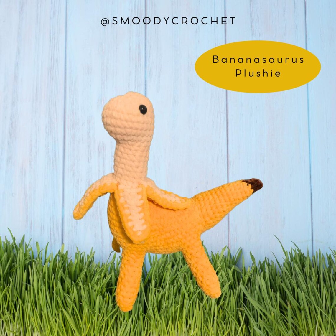 Bananasaurus Crochet Amigurumi Plush Toy - Etsy