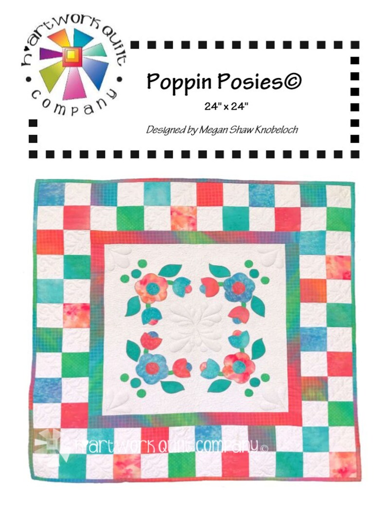 Digital Fusible Applique Quilt Pattern, Unique, Fabric Painting ...