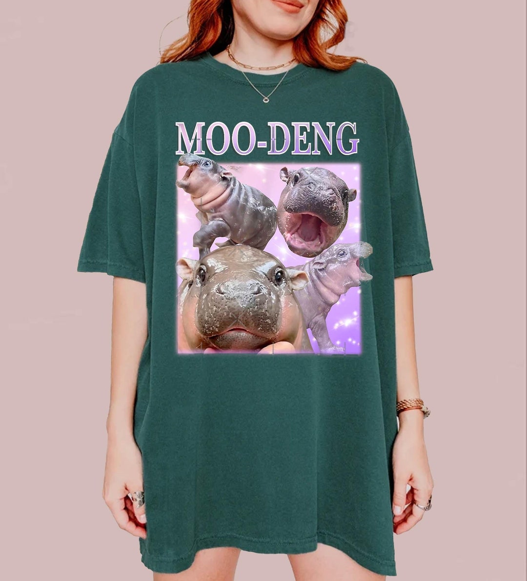 Moo Deng the Famous Baby Pigmy Hippo Moodeng Official Shirt - Etsy