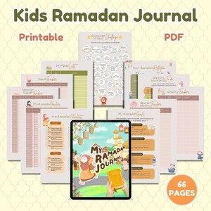 Ramadan Journal for Kids, Ramadan Planner for Children, Islamic Muslim ...