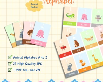 Printable Alphabet Flash Cards, Classroom Decor, Toddlers Preschool ...
