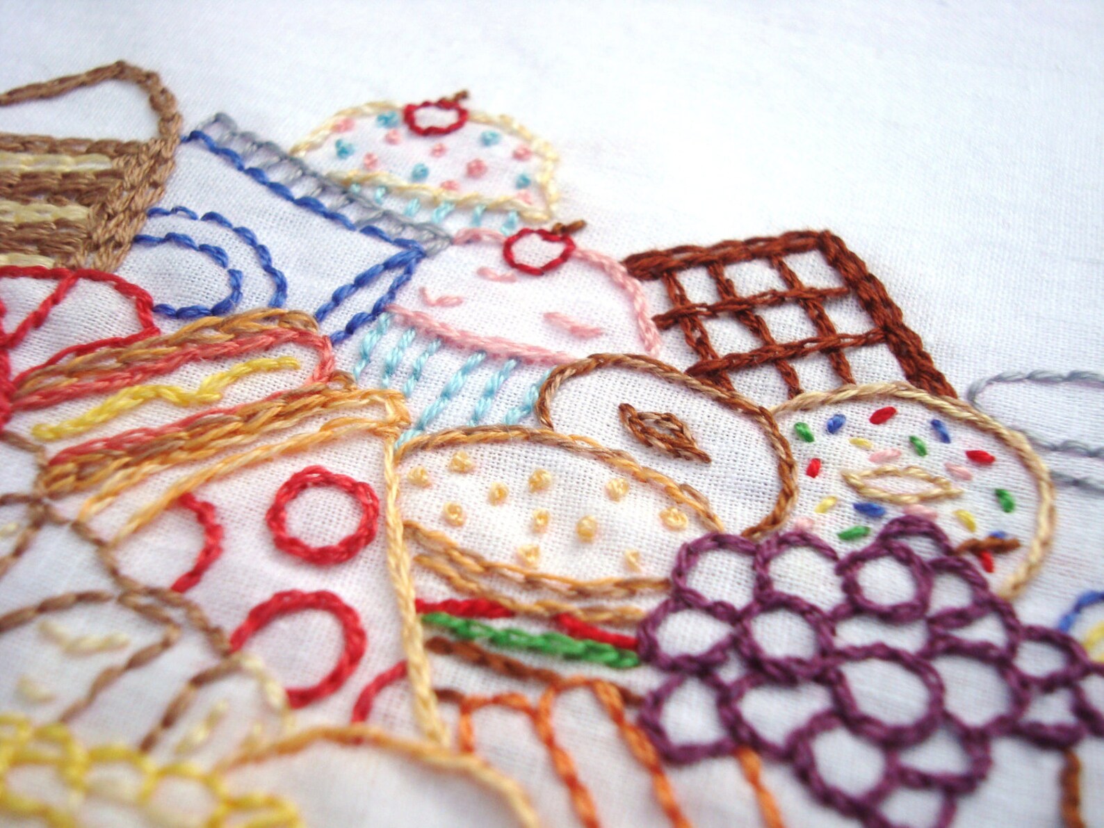 Gluttony Food Plate Hand Embroidery Pattern PDF: Seven Deadly - Etsy