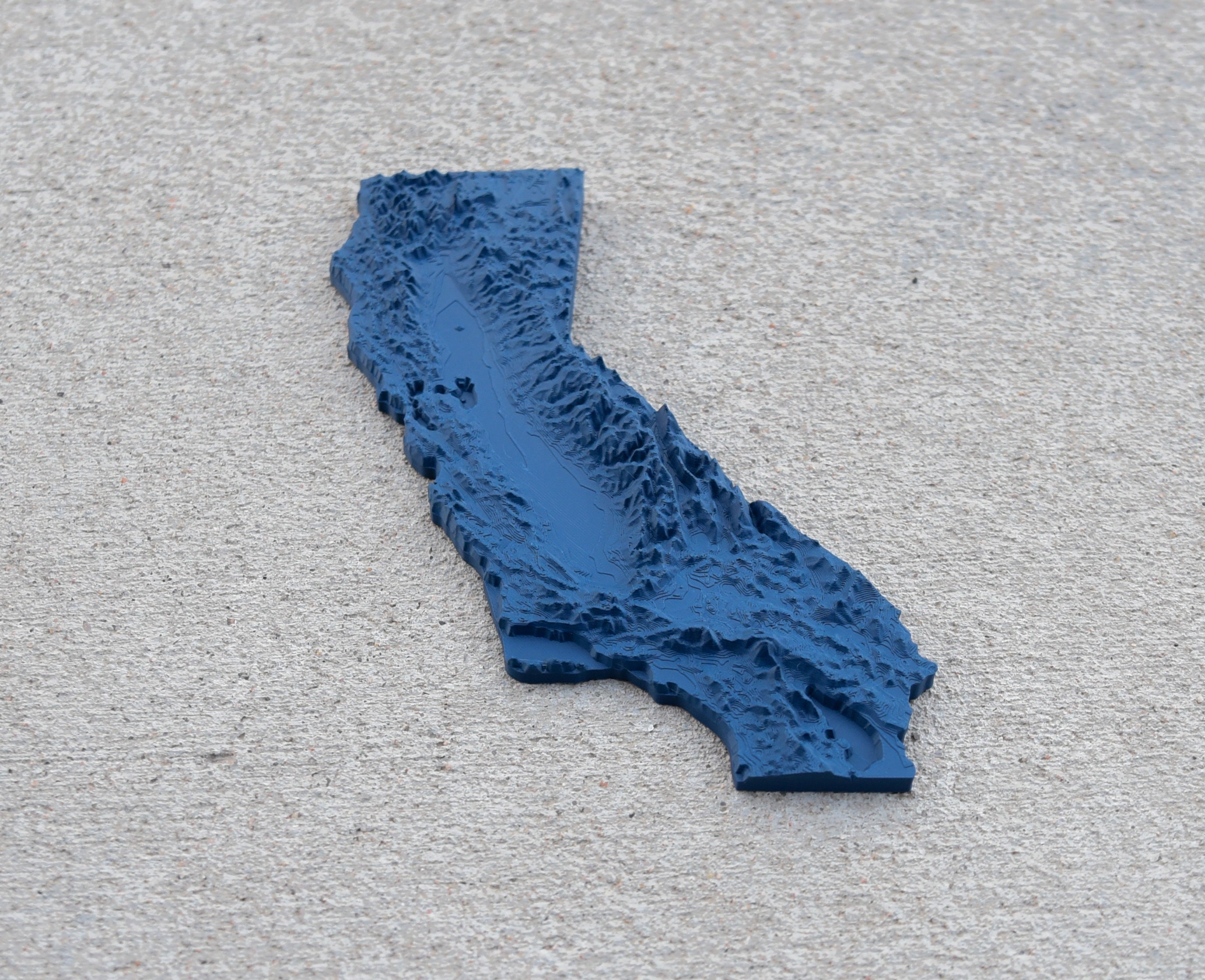 Custom 3D Topographic Map – Any U.S. State – Personalized Wall Art ...