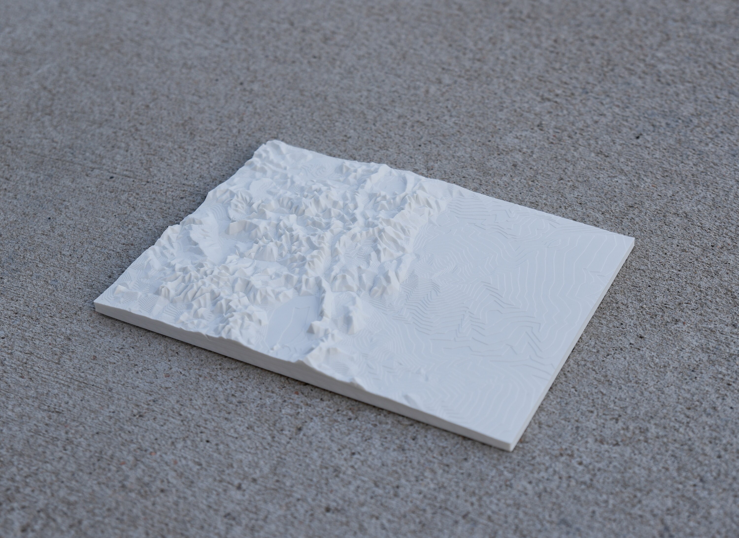 Custom 3D Topographic Map – Any U.S. State – Personalized Wall Art ...