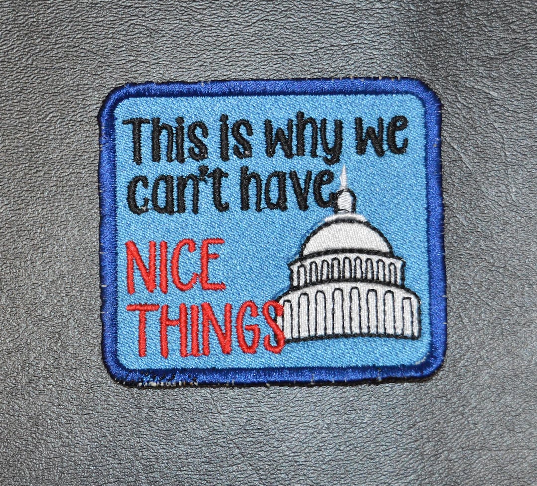 This is Why We Can’t Have Nice Things Embroidered Patch | Funny ...