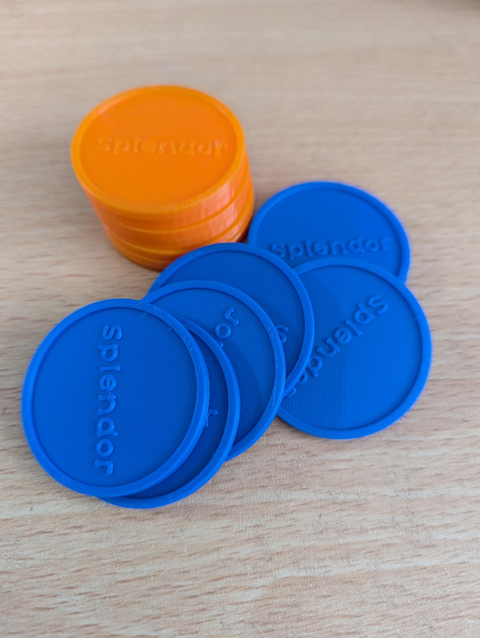 Splendor Game Tokens (1 Set of 7 Tokens) - Etsy