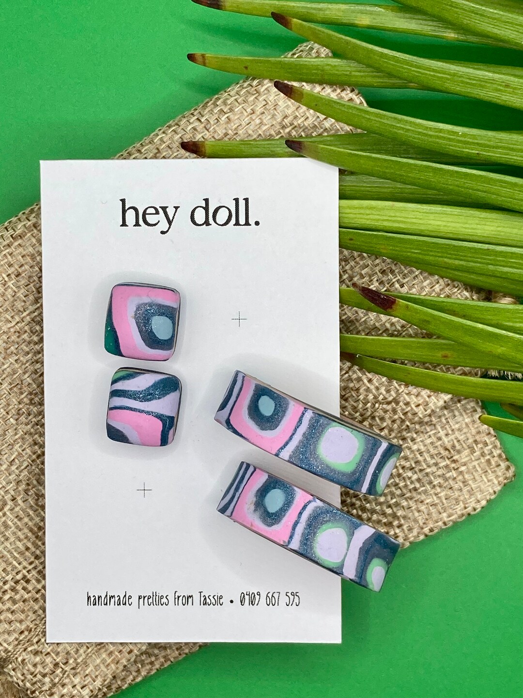 Pixel Hoops and Studs Set - Etsy