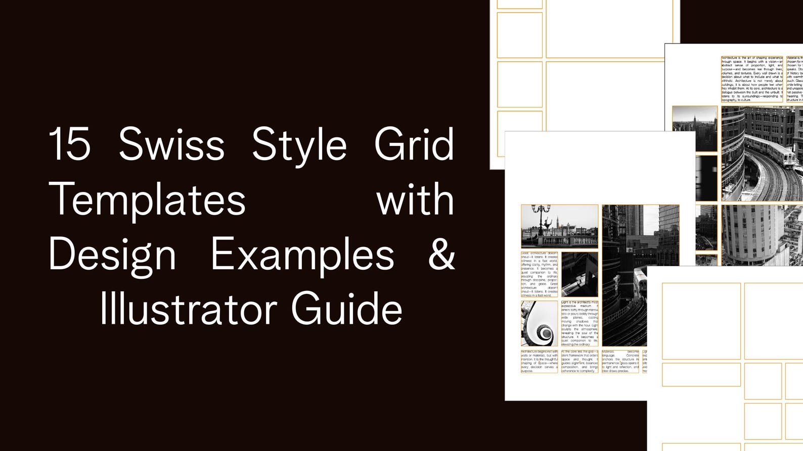 15 Swiss Style Grid Templates With Design Examples & Illustrator Guide ...