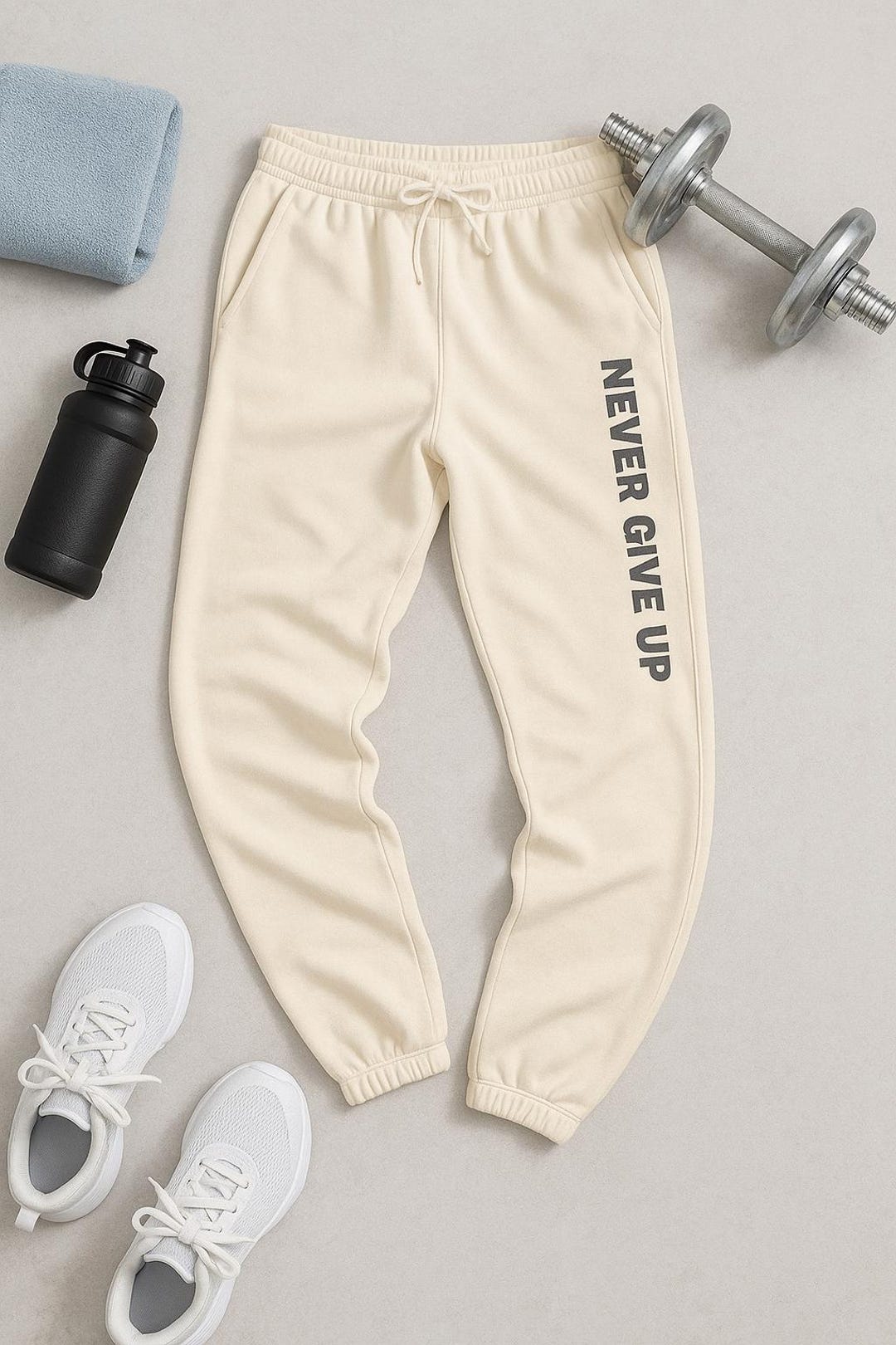 Never Give up Vertical Motivational Sweatpants, Unisex Jogger - Etsy