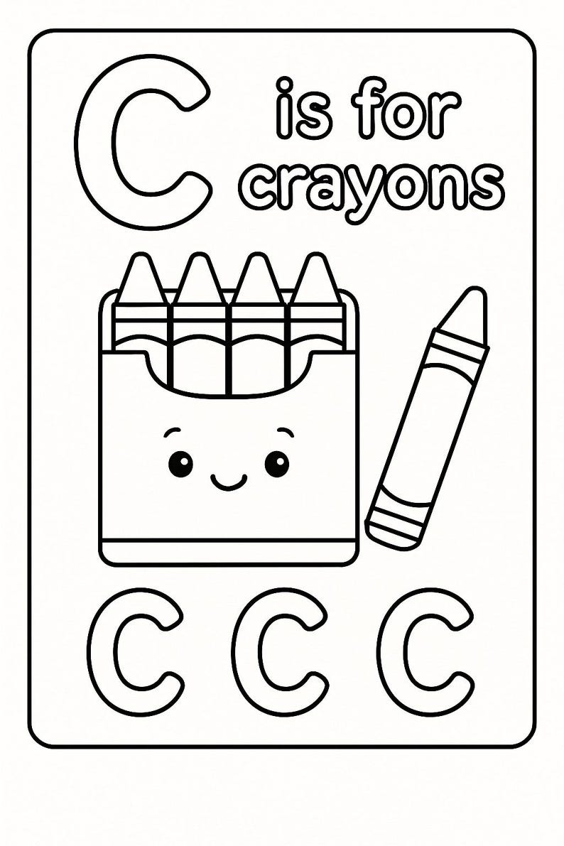 ABC School Coloring Pages: A-Z Printable Alphabet Worksheets (templett ...