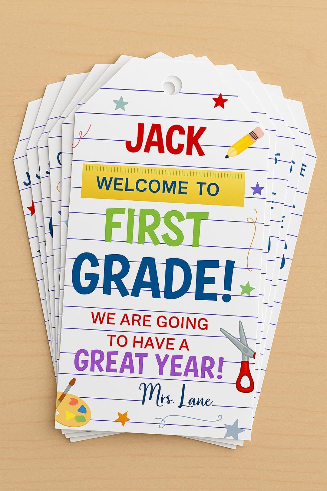 Customizable Back to School Welcome Tags | Editable Text Printable ...
