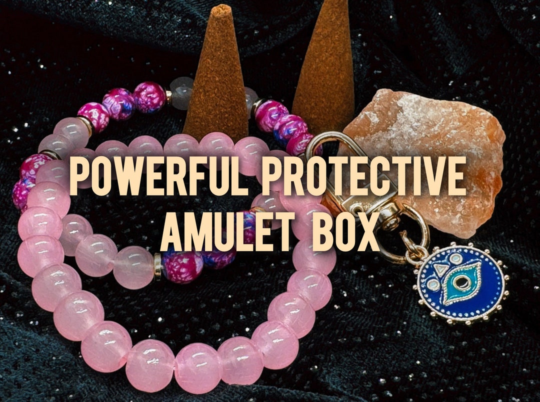 Powerful Protective Amulet Box, Spiritual Protection, Rose Quartz ...