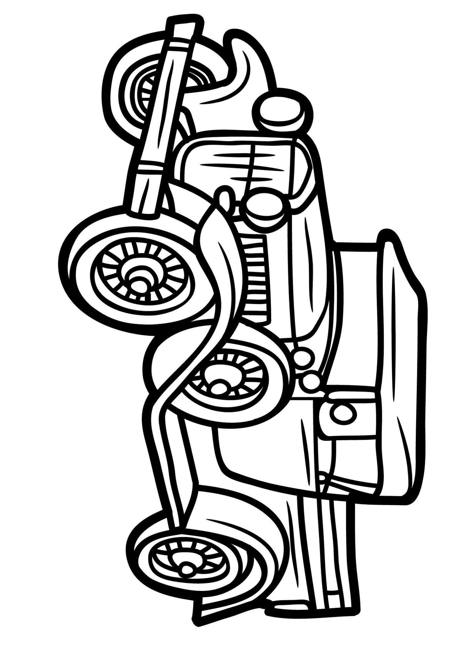 Kids Coloring Pages, Car Printable 20 Pages, Coloring Book for Kids ...